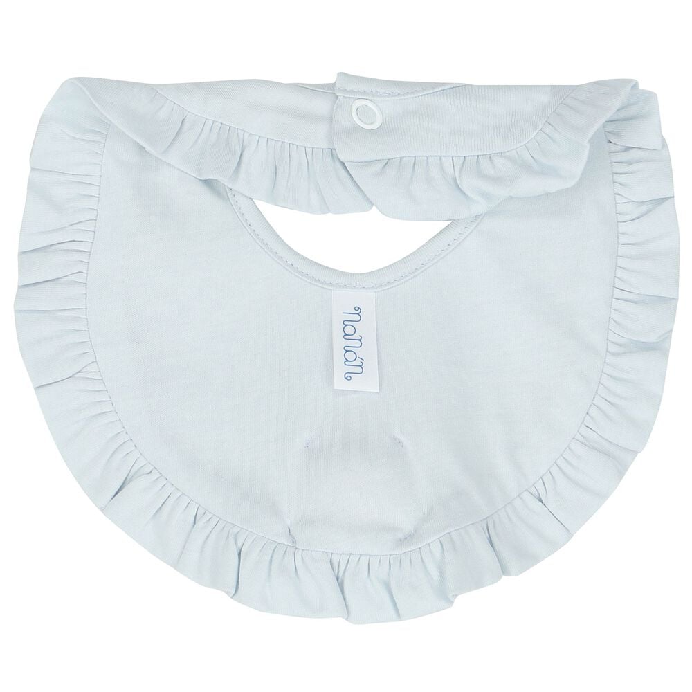 Nanán Baby Boys Blue Teddy Bear Bib | Junior Couture UAE