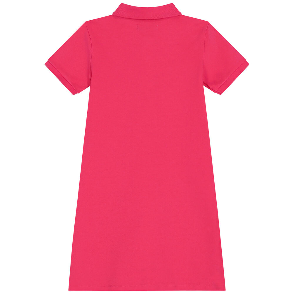Calvin Klein Girls Pink Logo Polo Dress | Junior Couture UAE
