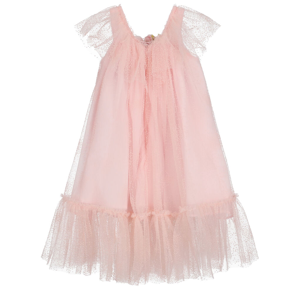 Patachou Girls Pink Tulle Dress | Junior Couture UAE