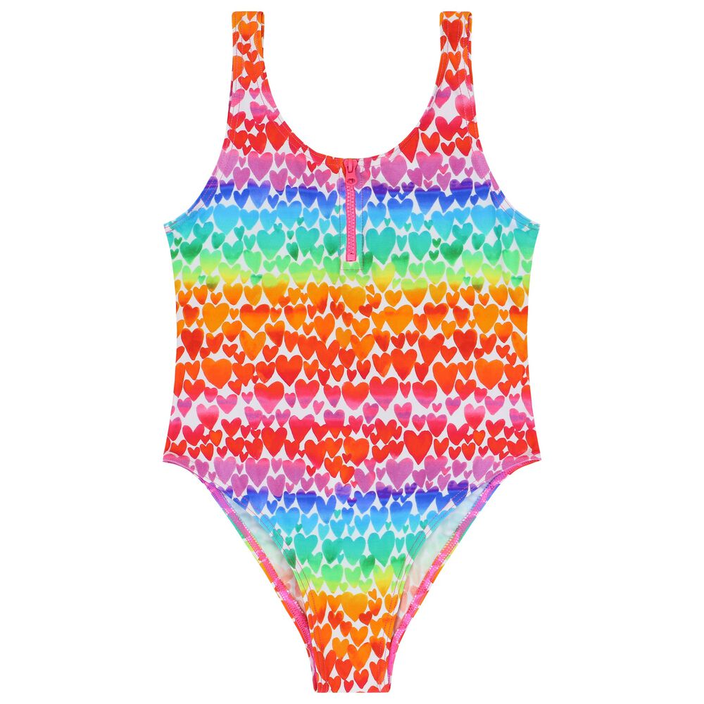 Boboli Girls Multi-Coloured Hearts Swimsuit | Junior Couture UAE