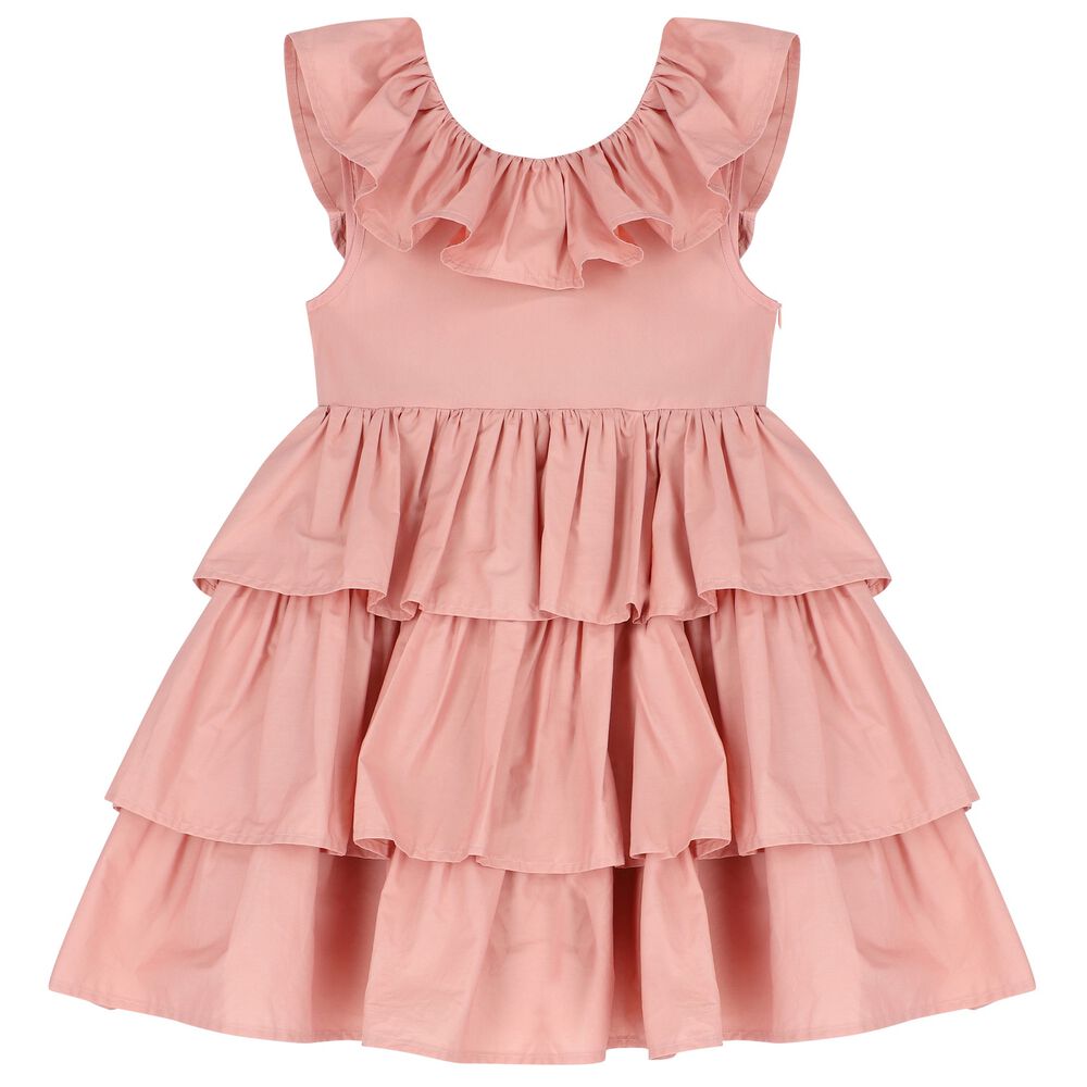 The Tiny Universe Girls Pink Ruffled Dress | Junior Couture UAE