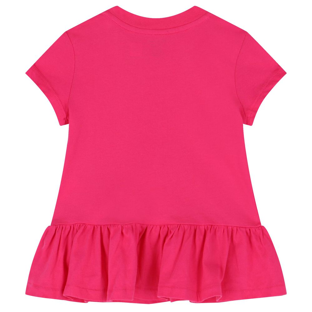 Ralph Lauren Baby Girls Pink Polo Bear T-Shirt | Junior Couture UAE