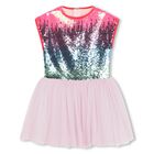 BILLIEBLUSH Girls Pink Sequin & Tulle Dress | Junior Couture UAE
