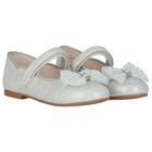Mayoral Girls Silver Bow Shoes | Junior Couture UAE