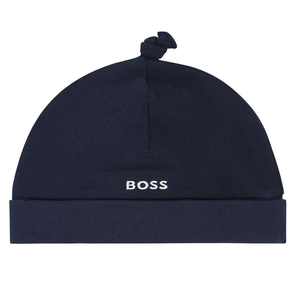 BOSS Baby Boys Navy Blue Logo Hat | Junior Couture UAE