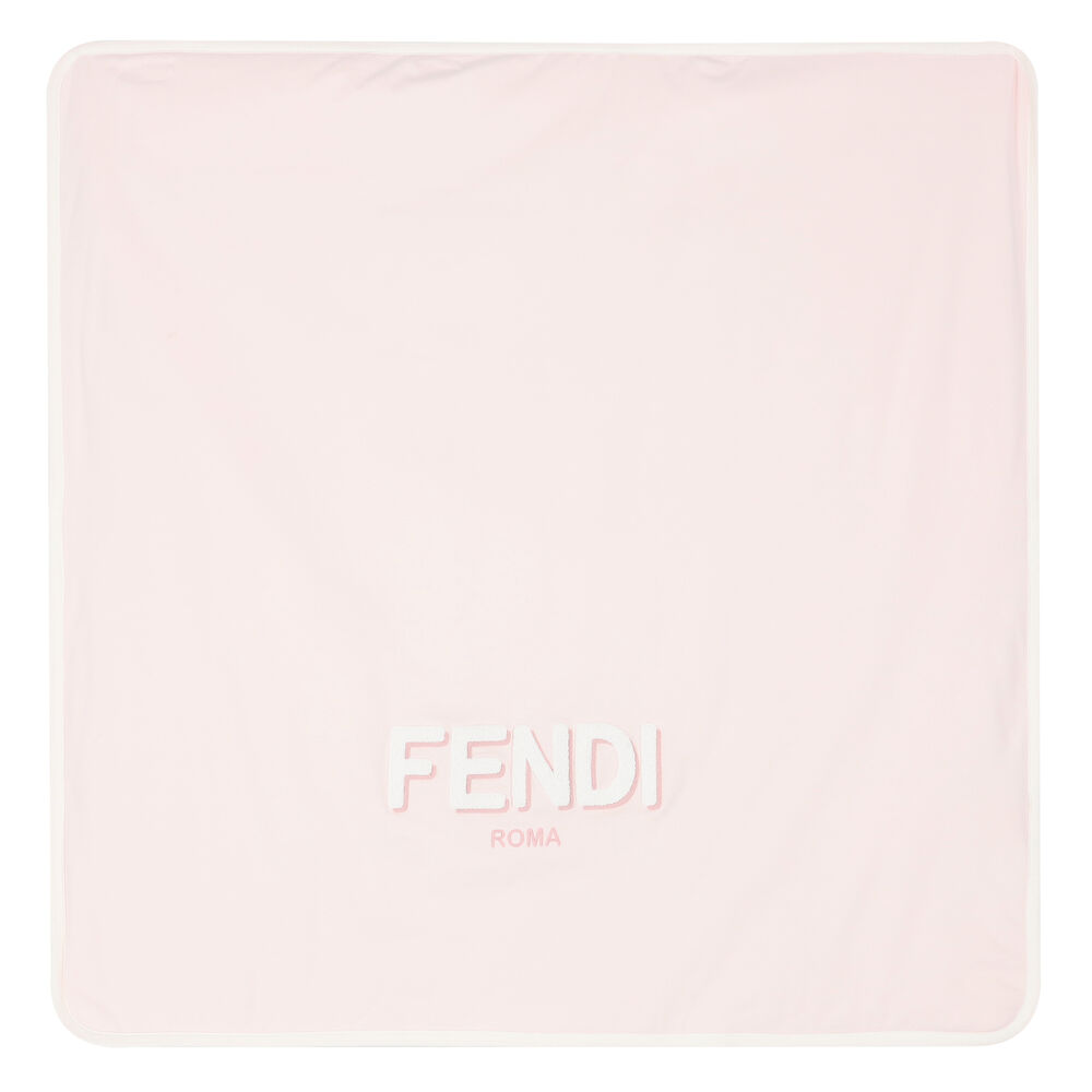 Fendi Pink Logo Baby Blanket | Junior Couture UAE