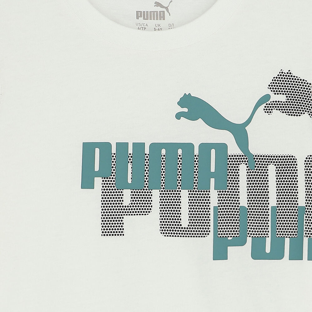Puma White Logo T-Shirt | Junior Couture UAE