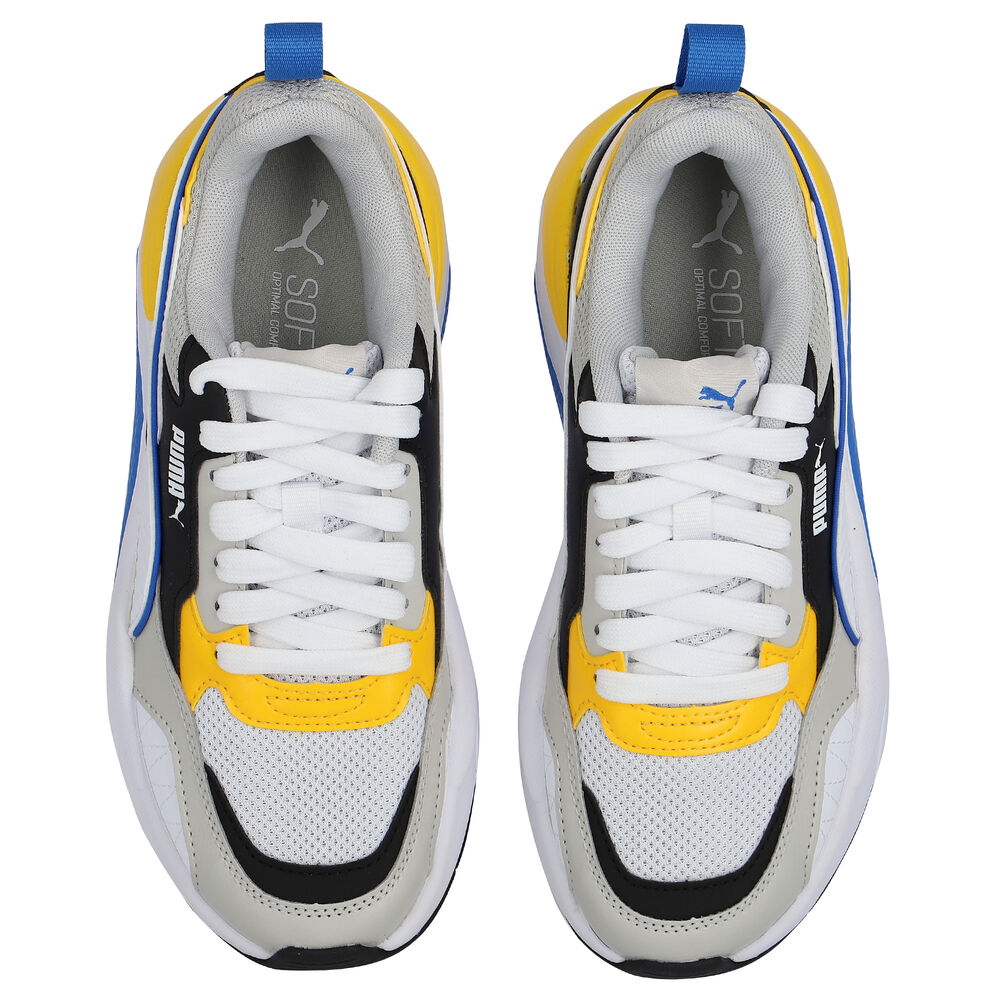 Puma White & Grey X-Ray 2 Square Jr Trainers | Junior Couture UAE