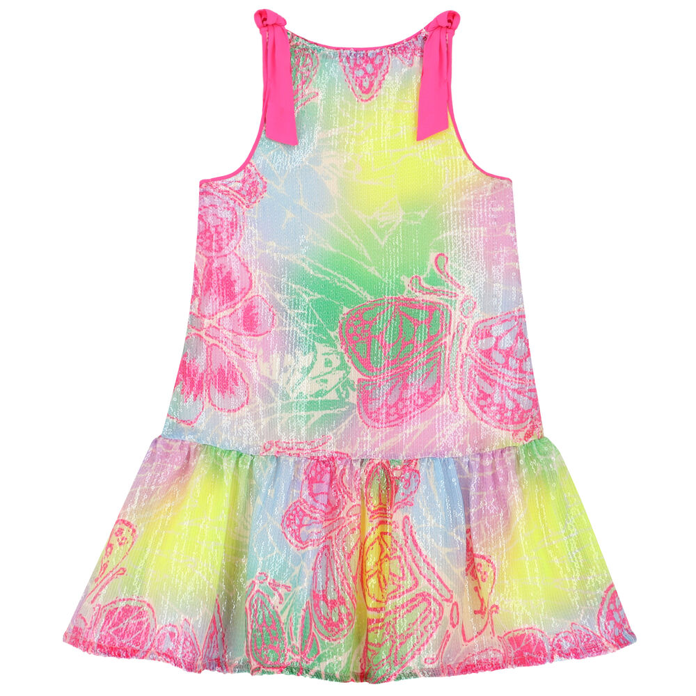 BILLIEBLUSH Girls Multi-Colored Sequin Butterfly Dress | Junior Couture UAE