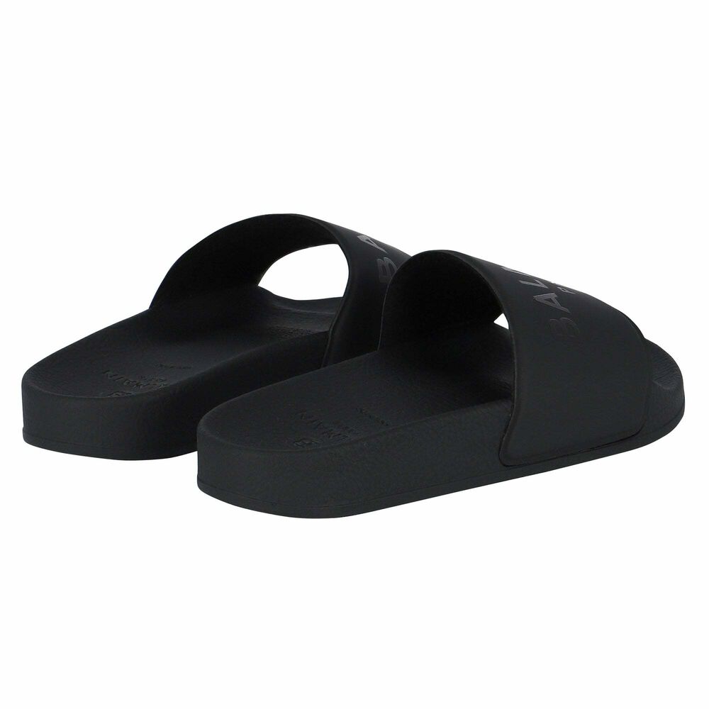 Balmain Black Logo Sliders | Junior Couture UAE