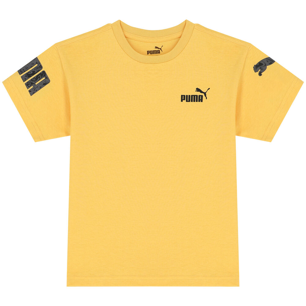 Puma Boys Yellow Logo T-Shirt | Junior Couture UAE