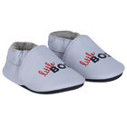 BOSS Baby Boys Blue Logo Pre Walker Shoes | Junior Couture UAE
