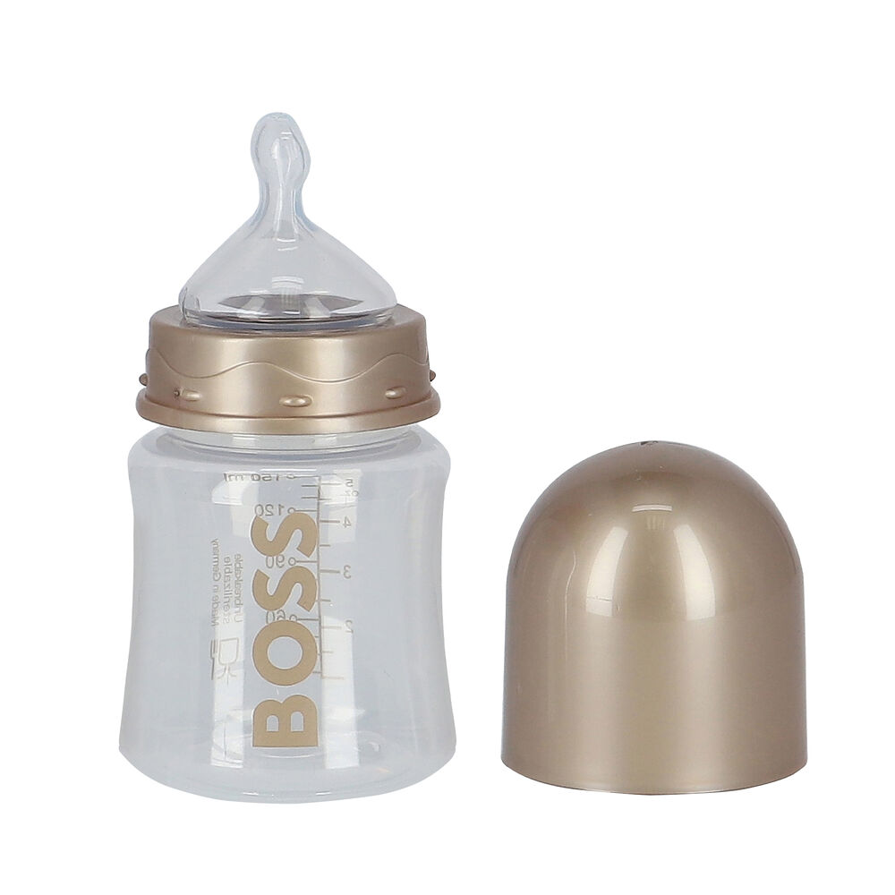 BOSS Gold Baby Bottles & Dummy Set | Junior Couture UAE