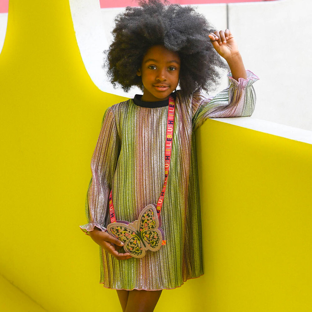 BILLIEBLUSH Girls Purple Butterfly Shoulder Bag | Junior Couture UAE