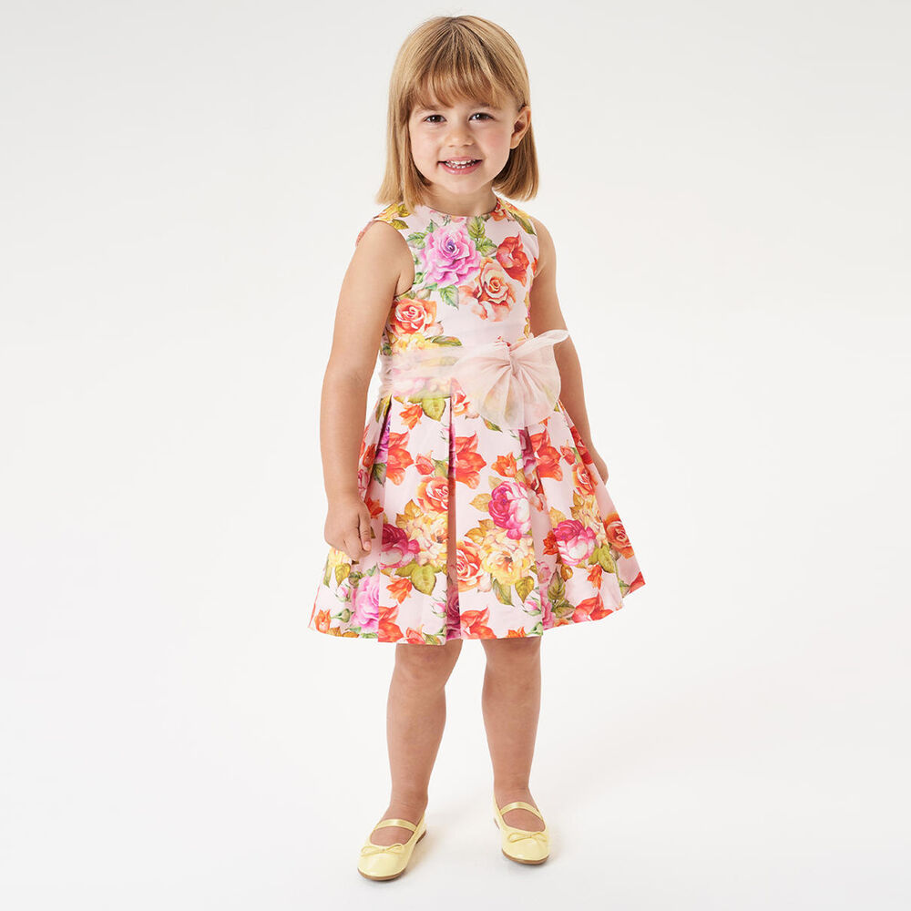 iDO Girls Pink Floral Dress | Junior Couture UAE
