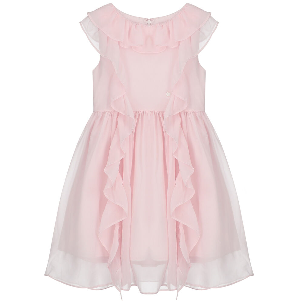 Patachou Girls Pink Ruffled Dress | Junior Couture UAE