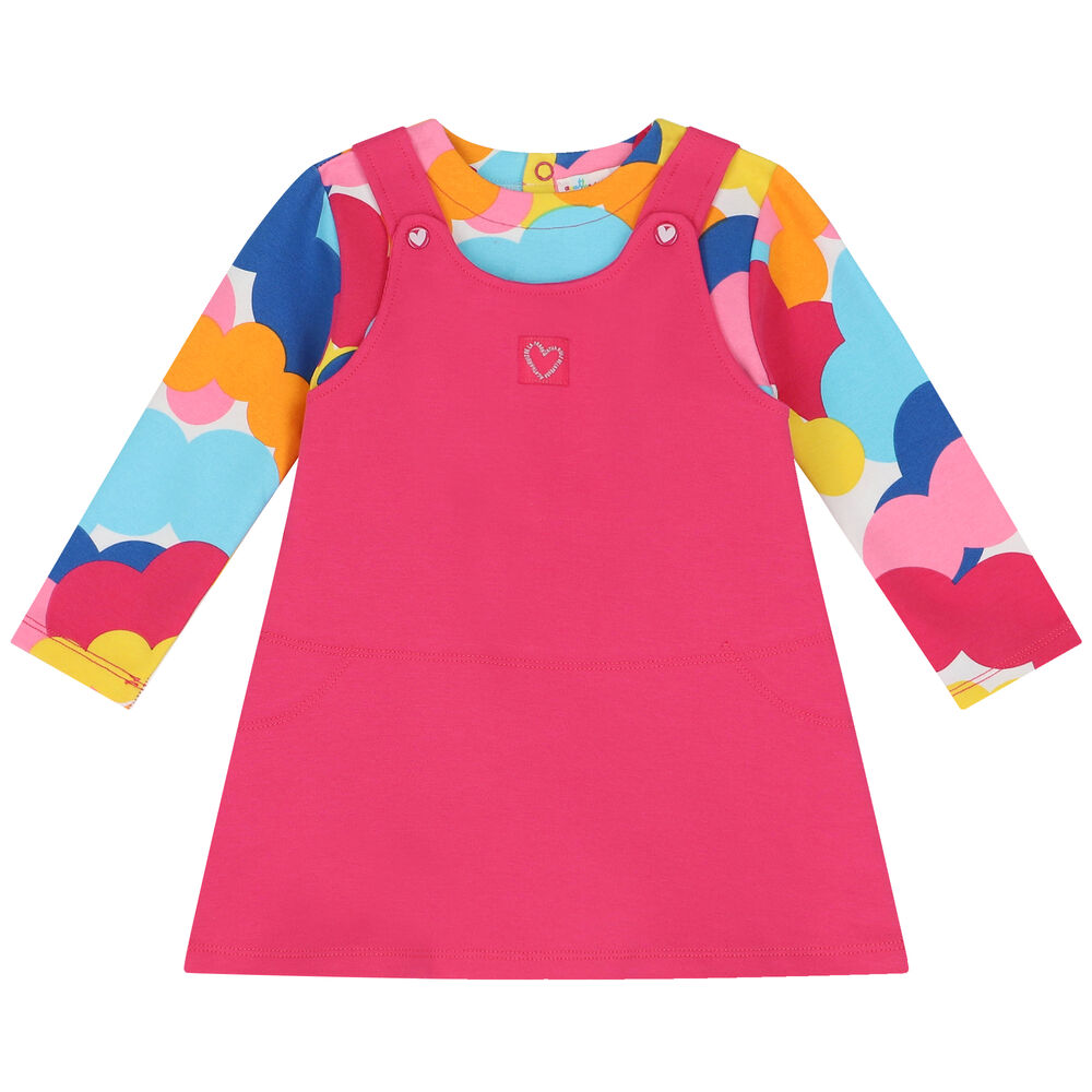 Agatha Ruiz De La Prada Girls Pink Dress Set | Junior Couture UAE
