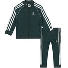 Adidas Kids Green Logo Tracksuit | Junior Couture UAE