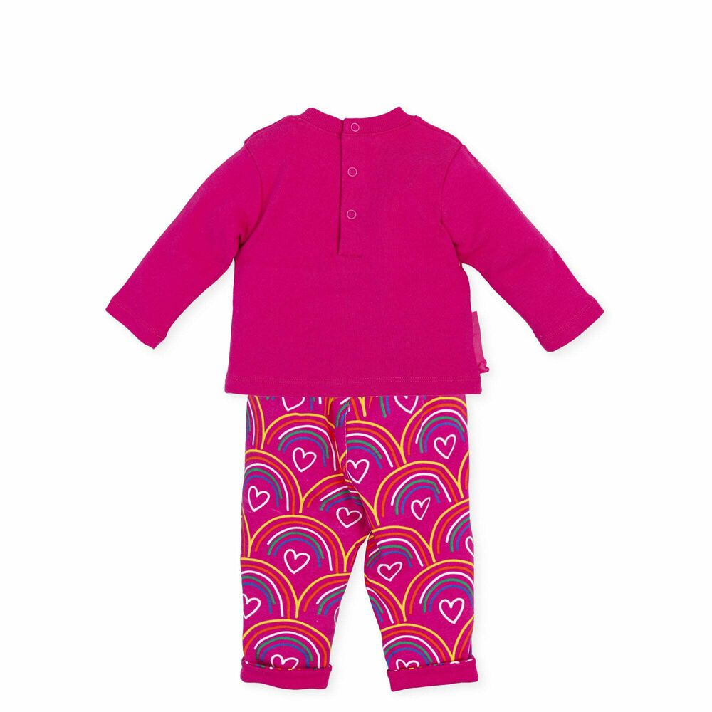 Agatha Ruiz De La Prada Younger Girls Pink Rainbow Tracksuit | Junior ...