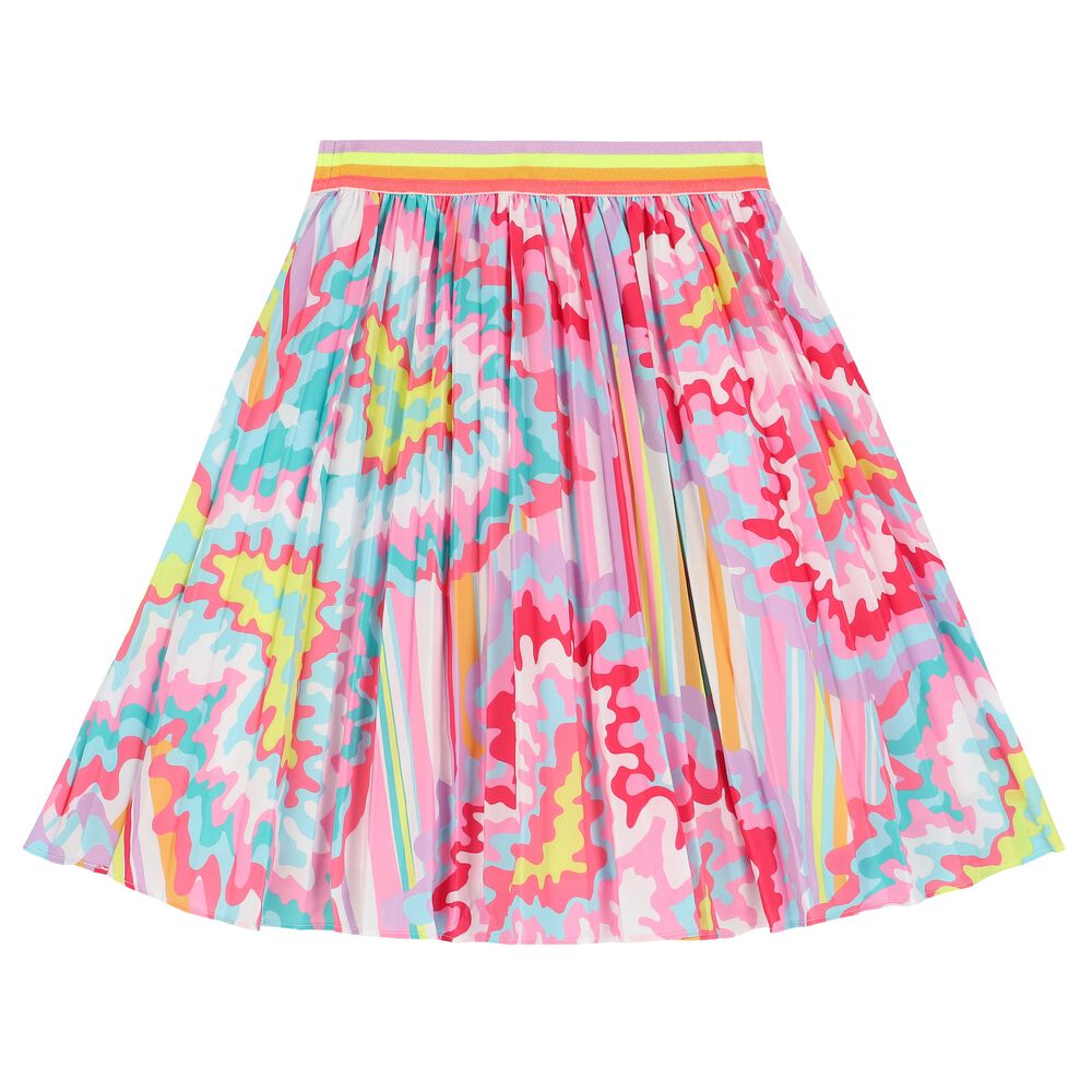 BILLIEBLUSH Girls Multi-Coloured Abstract Pleated Skirt | Junior ...