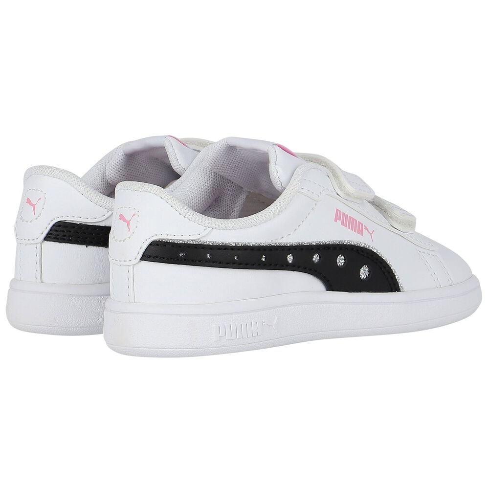 Puma Girls White Smash 3.0 Trainers | Junior Couture UAE