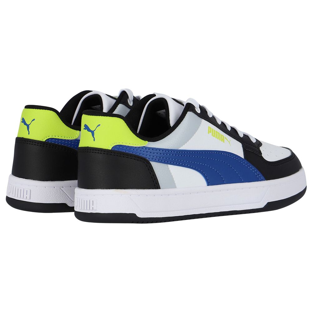 Puma Boys White & Blue Caven 2.0 Trainers | Junior Couture UAE