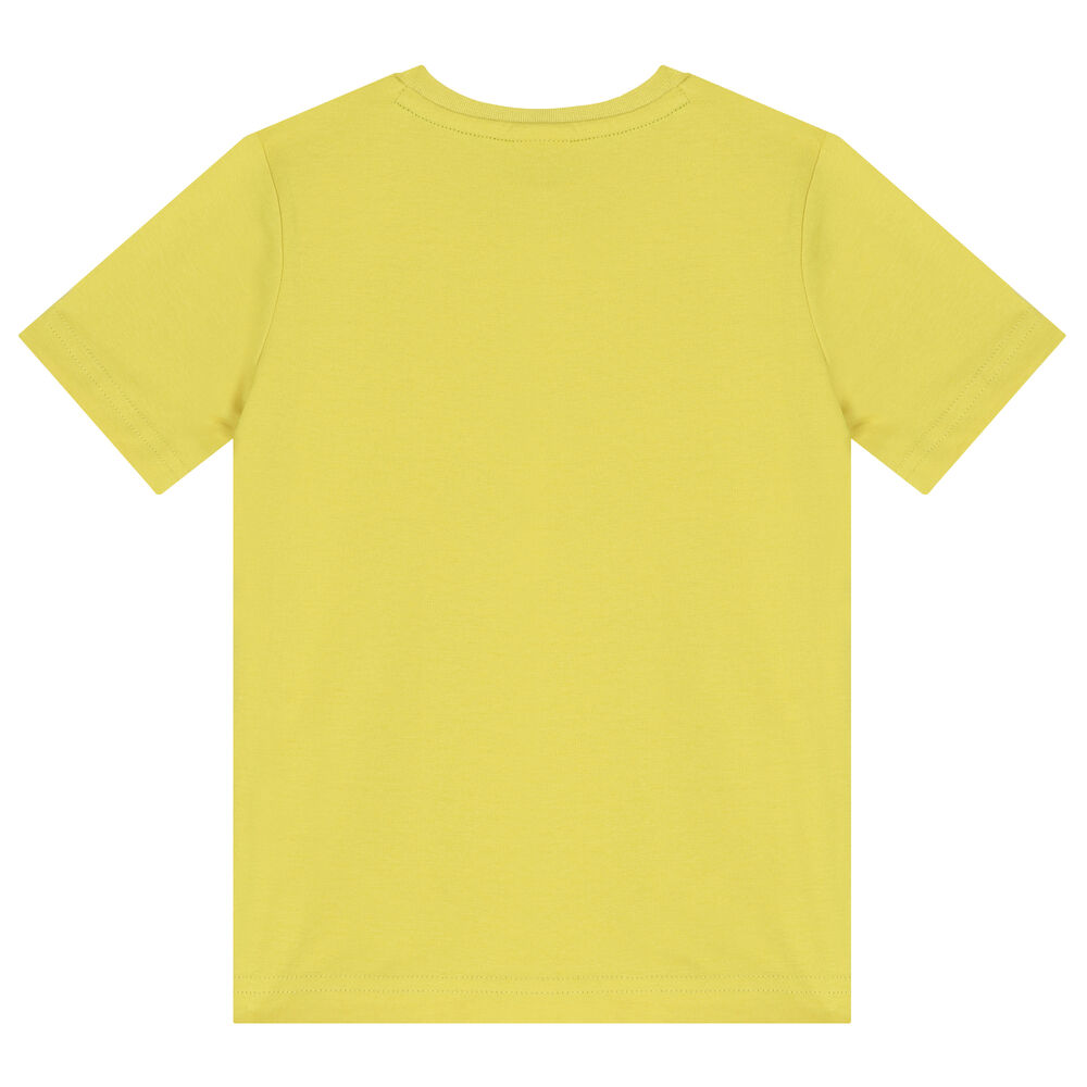 BOSS Boys Yellow Logo T-Shirt | Junior Couture UAE