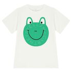 Stella McCartney Boys Ivory Logo Frog T-Shirt | Junior Couture UAE
