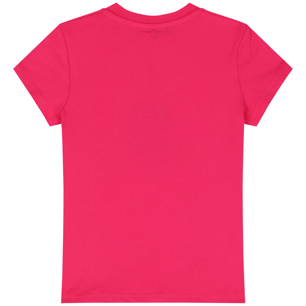 DKNY Girls Pink Logo T-Shirt | Junior Couture UAE