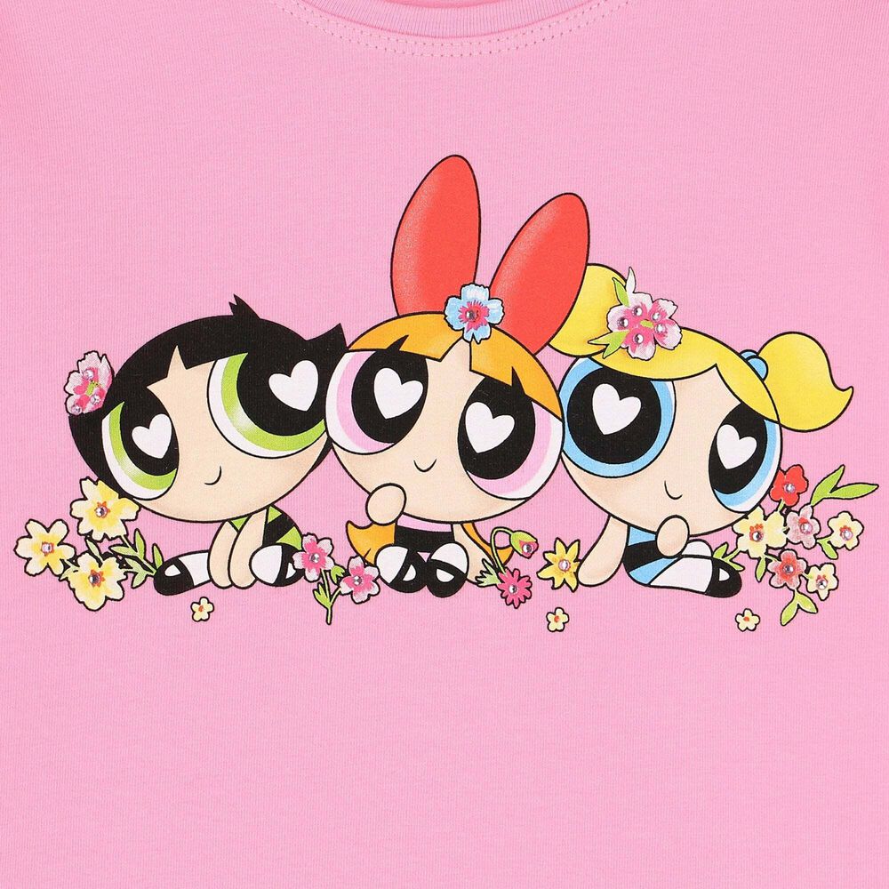 Monnalisa Girls Pink Powerpuff Girls Top | Junior Couture UAE