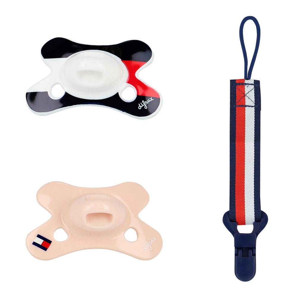 Tommy Hilfiger Baby Logo Pacifier Gift Set | Junior Couture UAE