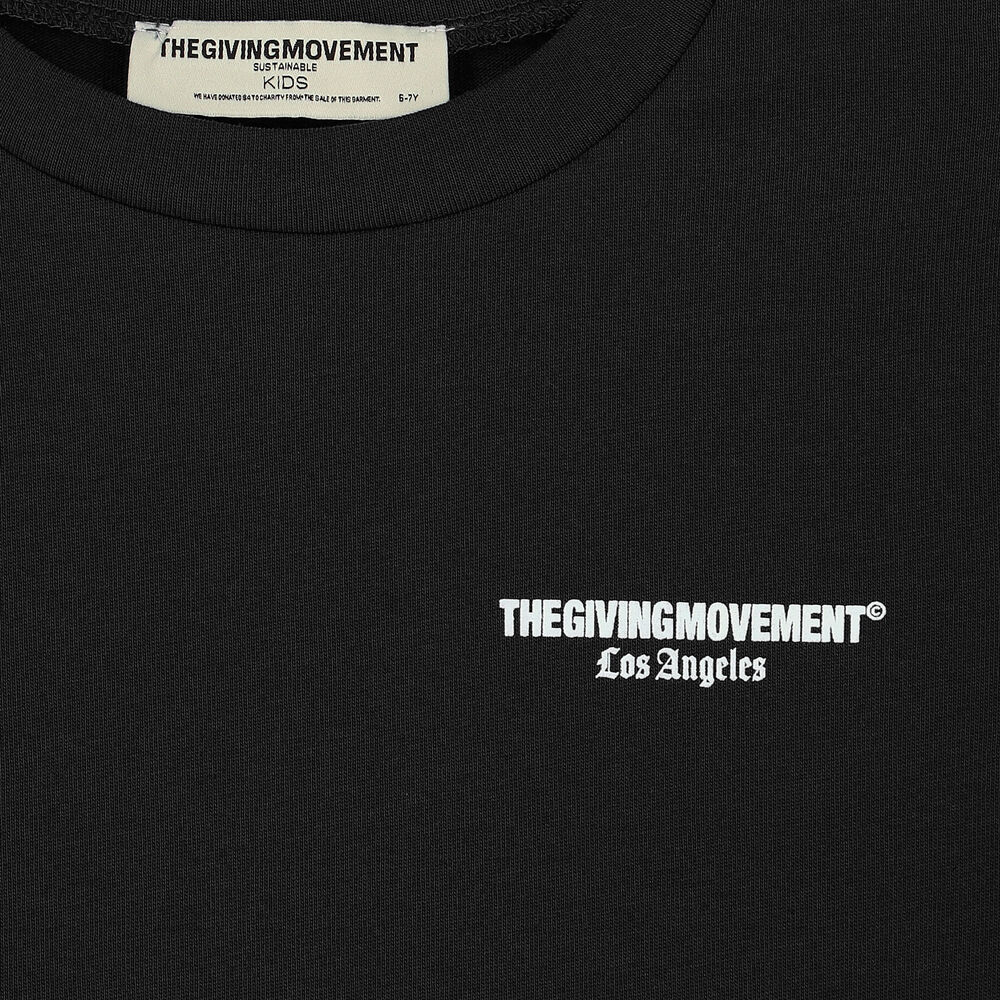 The Giving Movement Black Logo T-Shirt | Junior Couture UAE