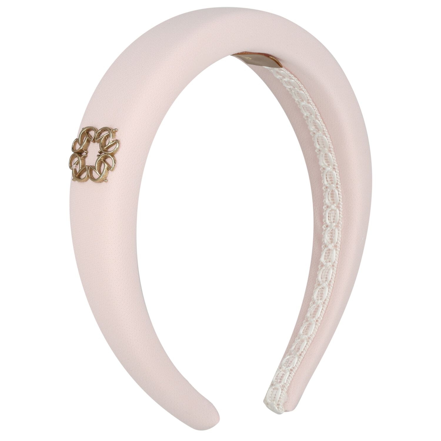 Elie Saab Girls Pink Logo Padded Headband | Junior Couture UAE