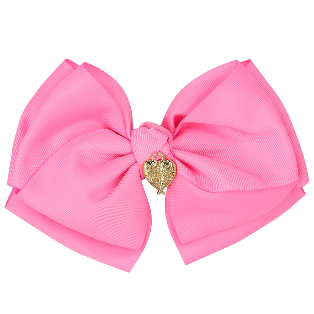 Angel's Face Girls Pink Bow Hairclip | Junior Couture UAE