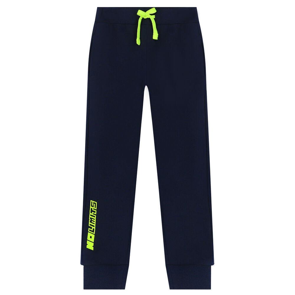 iDO Boys Navy & Neon Green Tracksuit | Junior Couture UAE