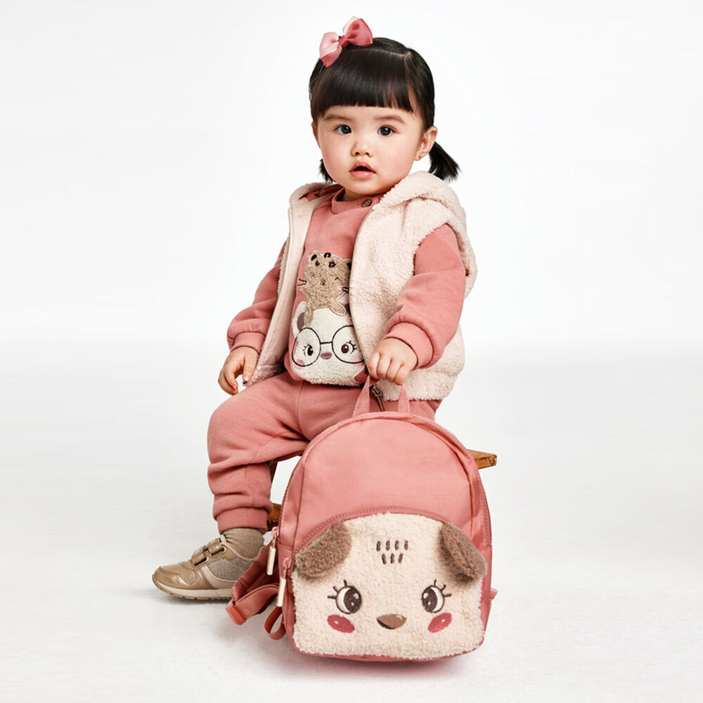 Mayoral Girls Pink Bear Backpack | Junior Couture UAE