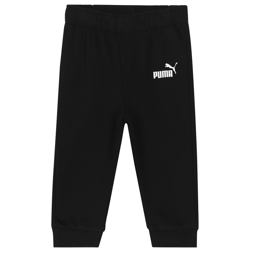 Puma Younger Boys Black Logo Tracksuit | Junior Couture UAE