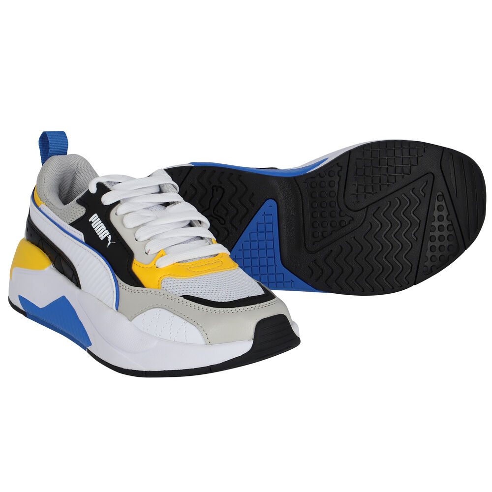 Puma White & Grey X-Ray 2 Square Jr Trainers | Junior Couture UAE