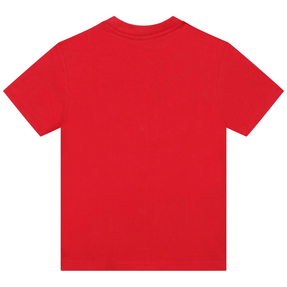 HUGO Boys Red Logo T-Shirt | Junior Couture UAE