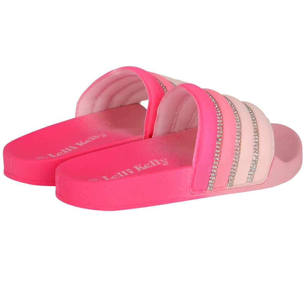 Lelli Kelly Girls Pink Embellished Sliders | Junior Couture UAE