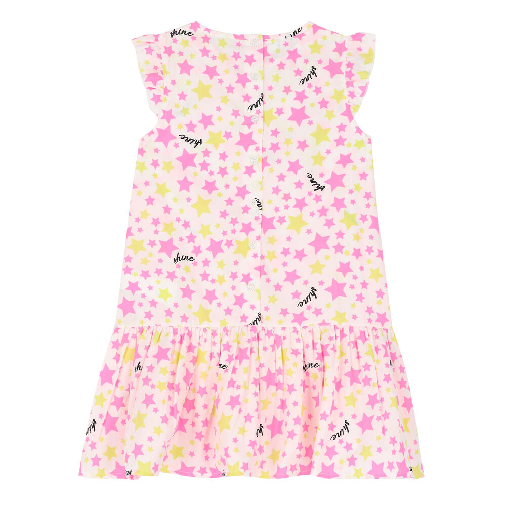 iDO Girls White & Pink Star Dress | Junior Couture UAE