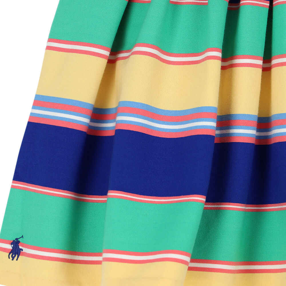 Ralph Lauren Older Girls Multi-Colored Striped Dress | Junior Couture UAE