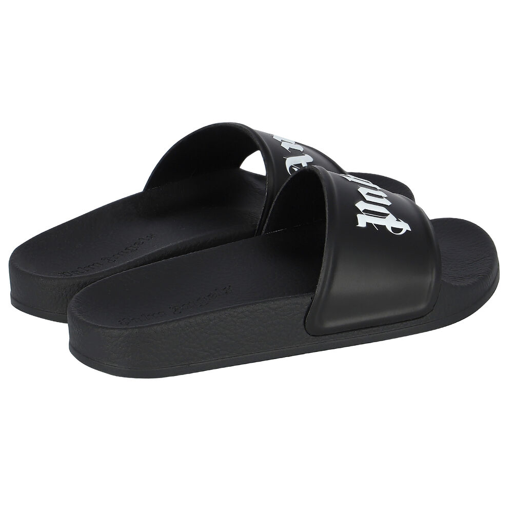 Palm Angels Black Logo Sliders | Junior Couture UAE