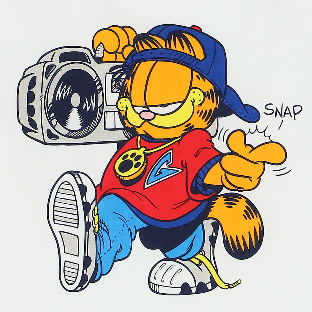 MARC JACOBS Boys White Garfield Long Sleeve Top | Junior Couture UAE