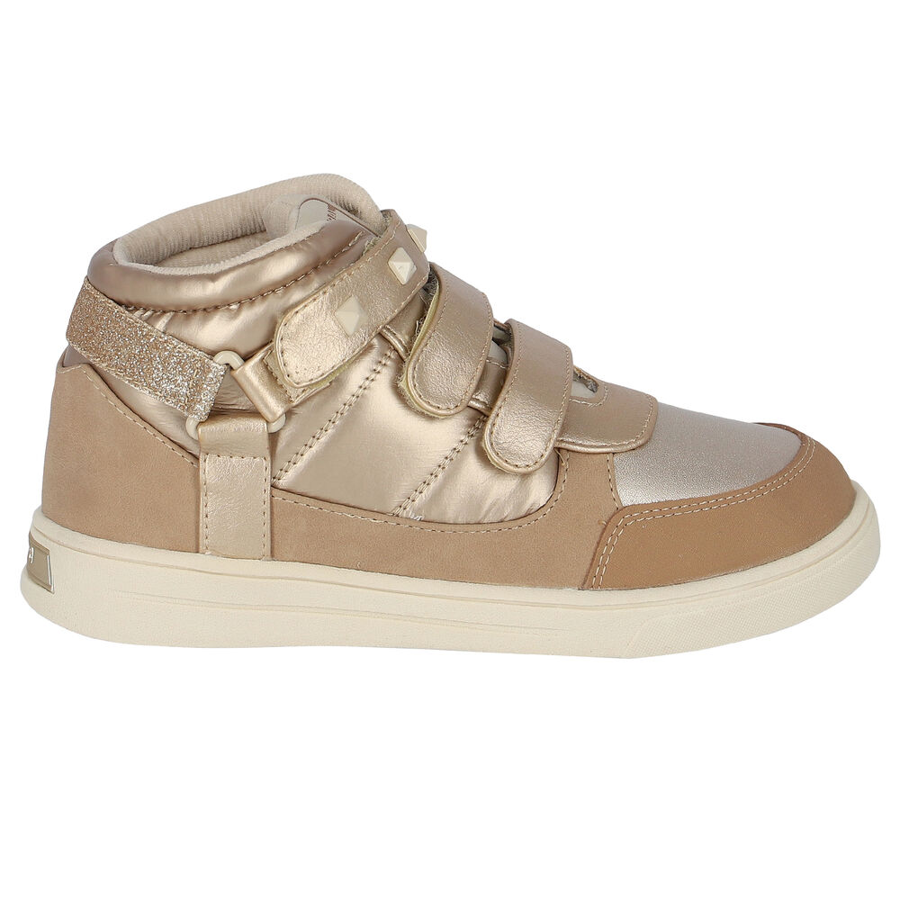 Mayoral Girls Gold Metallic Trainers | Junior Couture UAE
