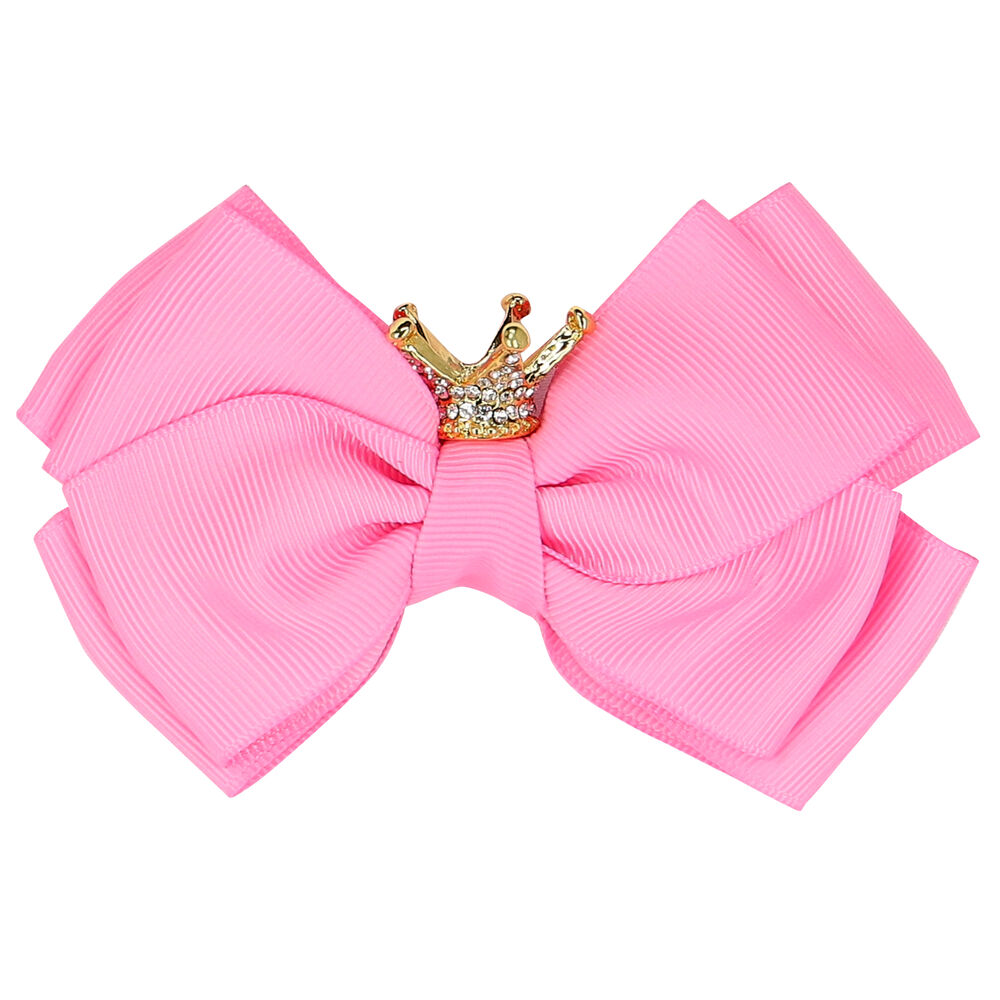 Angel's Face Girls Pink Bow Hairclip | Junior Couture UAE