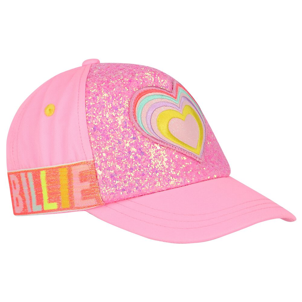BILLIEBLUSH Girls Pink Glitter Cap | Junior Couture UAE