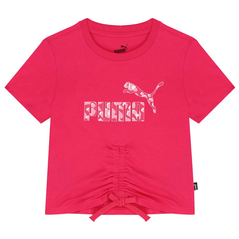 Puma Girls Pink Logo T-Shirt | Junior Couture UAE