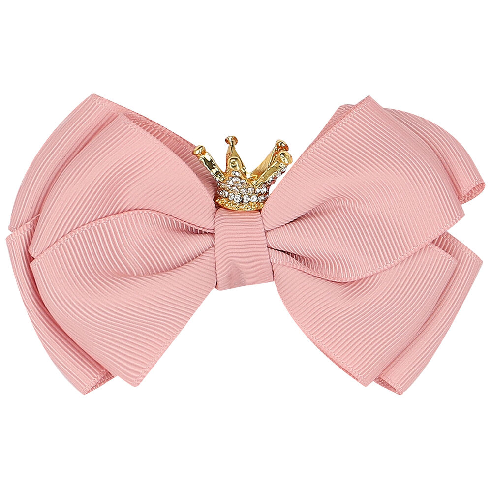 Angel's Face Girls Pink Bow Hairclip | Junior Couture UAE