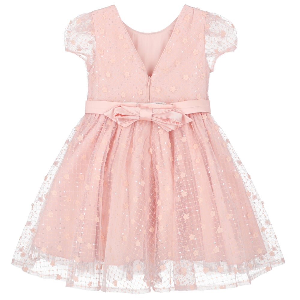 Abel & Lula Girls Pink Sequin & Tulle Dress | Junior Couture UAE